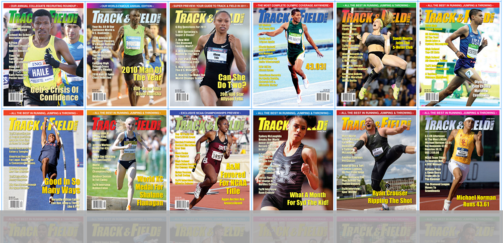 T&FN Covers Of The Teens Decade - Track & Field News