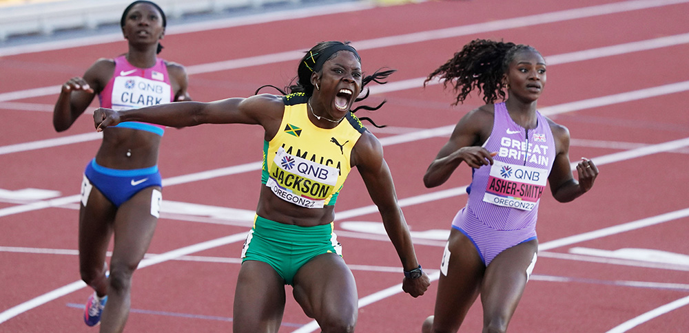 World Champs Women’s 200 — Jackson Scares WR - Track & Field News