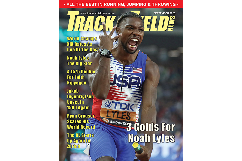 COVER — September (Claus Andersen) - Track & Field News