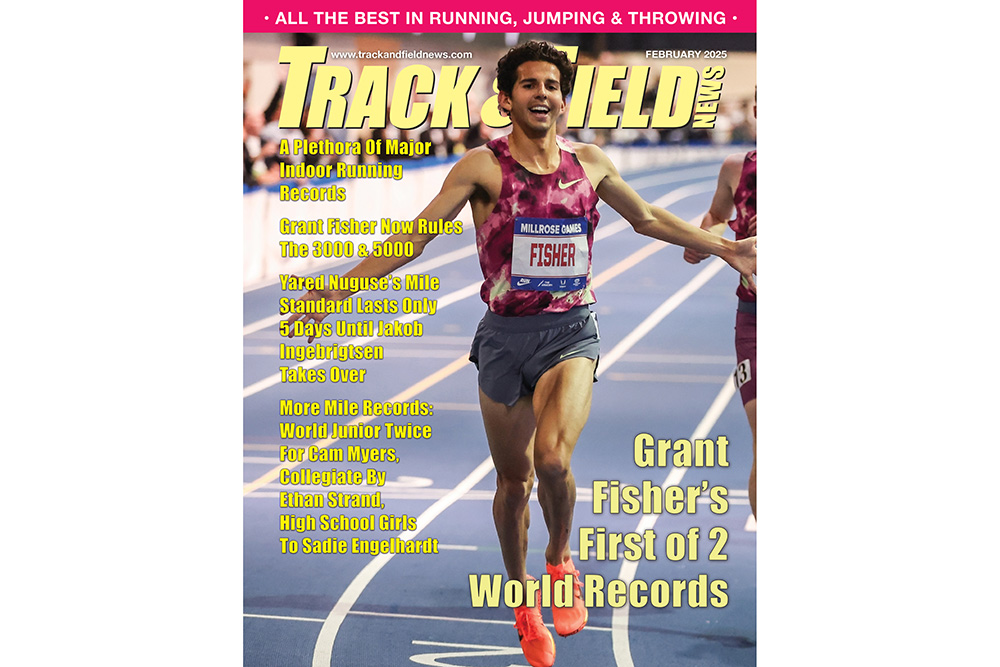 COVER — February (Kevin Morris) - Track & Field News