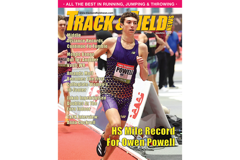 COVER — March (John Nepolitan) - Track & Field News