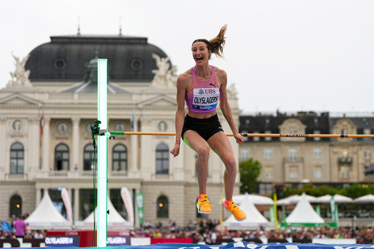 DL Final Women Day 1 — Olyslagers Flies High - Track & Field News