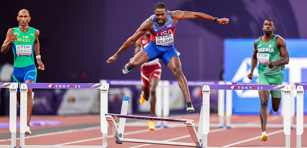 World Champs Men’s 400 Hurdles — Benjamin Completes Medal Set - Track ...