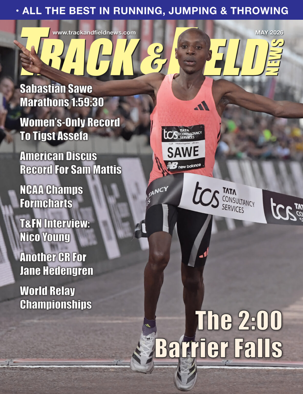 COVER — May (Jiro Mochizuki/Agence Shot) - Track & Field News