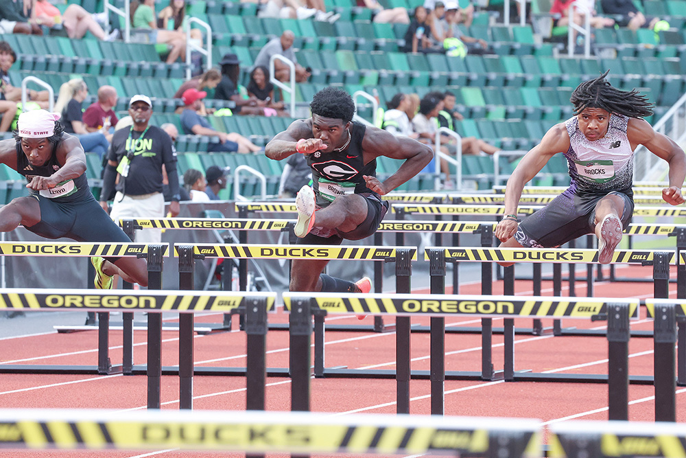 USATF U20 Men — Hurdles Records Break Out All Over - Track & Field News